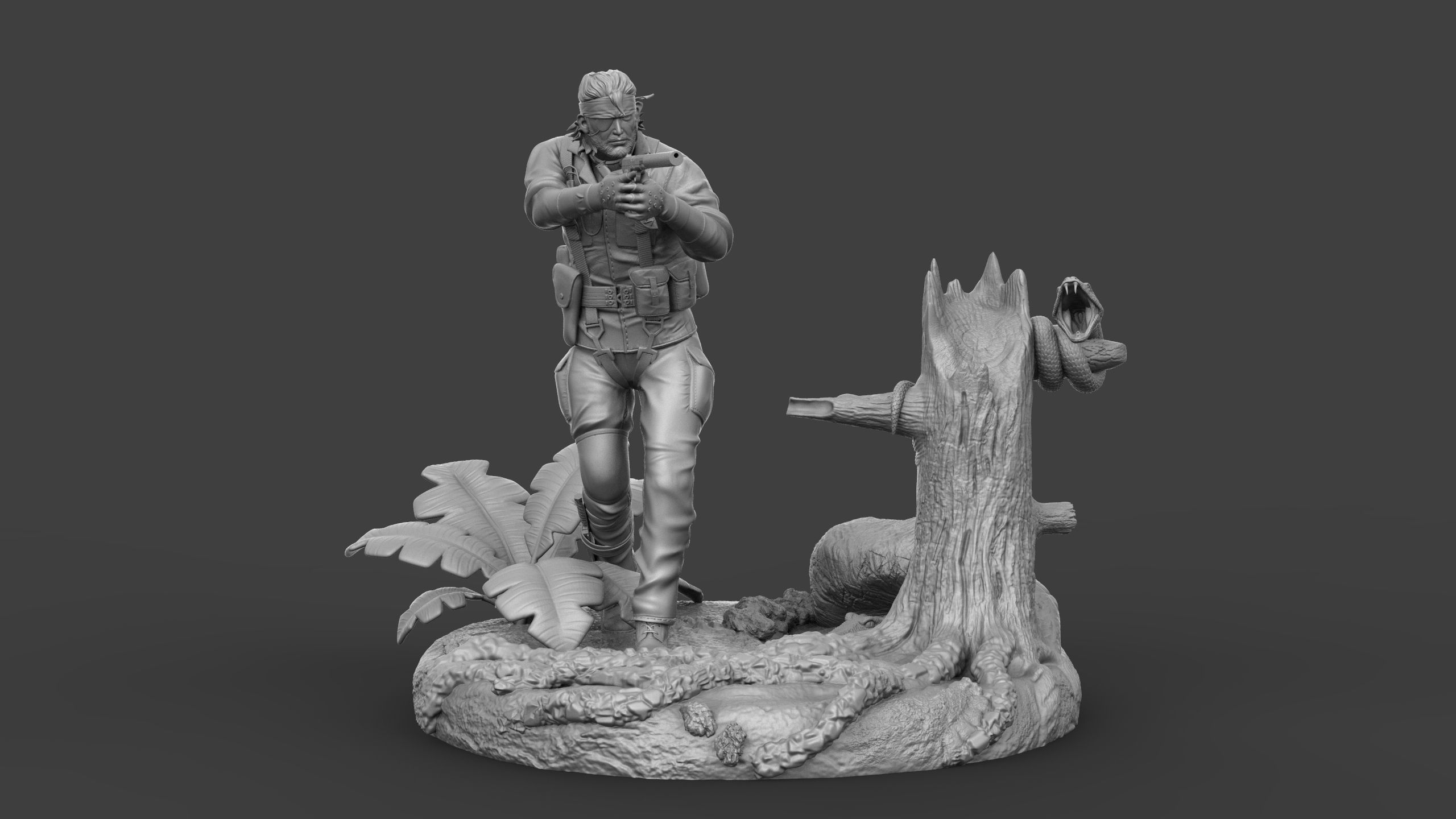 metal gear solid 3 snake 3D model 3D printable | CGTrader