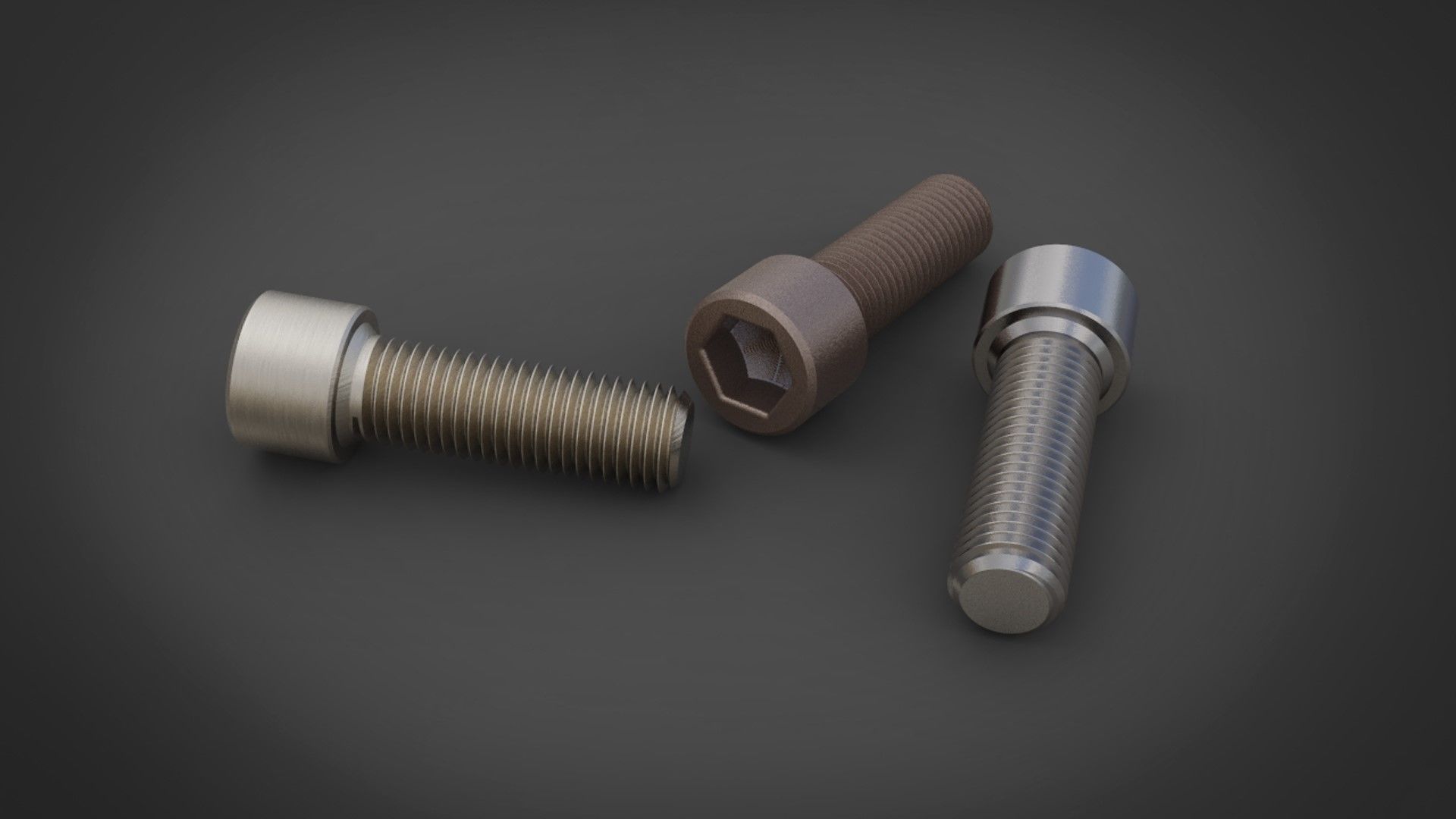 Metal Bolt 3D model 3D printable | CGTrader