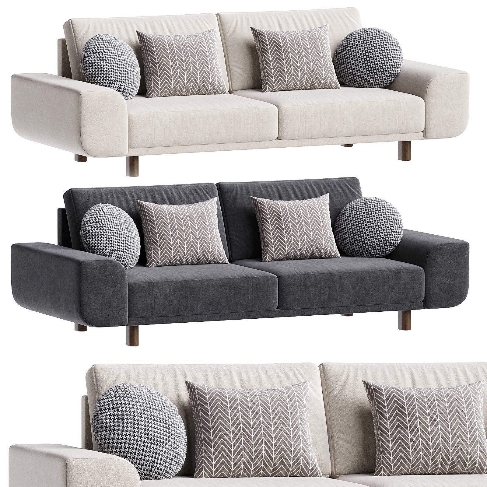 THIERRY LEMAIRE Sofa Jeanne 3d model 3D model | CGTrader
