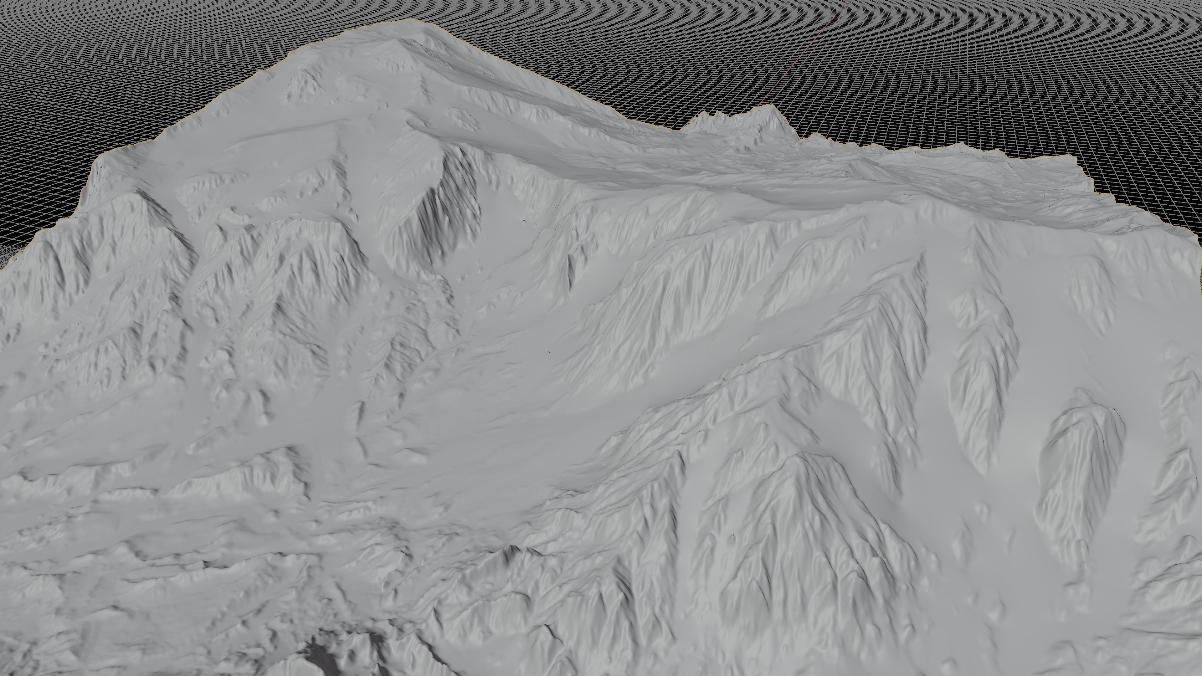 3D model snowy mountains with steep slopes VR / AR / low-poly | CGTrader
