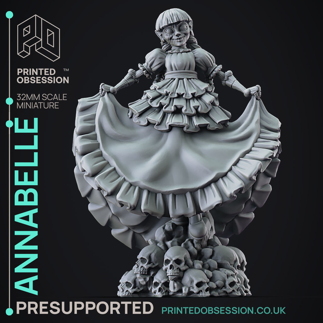 Anabelle - 3D Printable TTRPG - PRESUPPORTED - 32mm Scale 3D model 3D ...