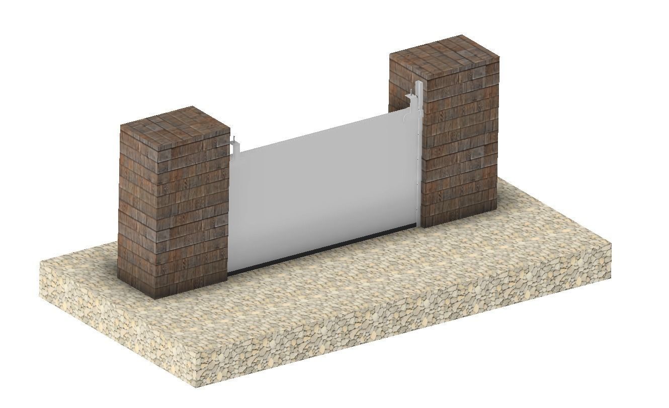 Demountable Flood Barriers 3D model 3D printable | CGTrader