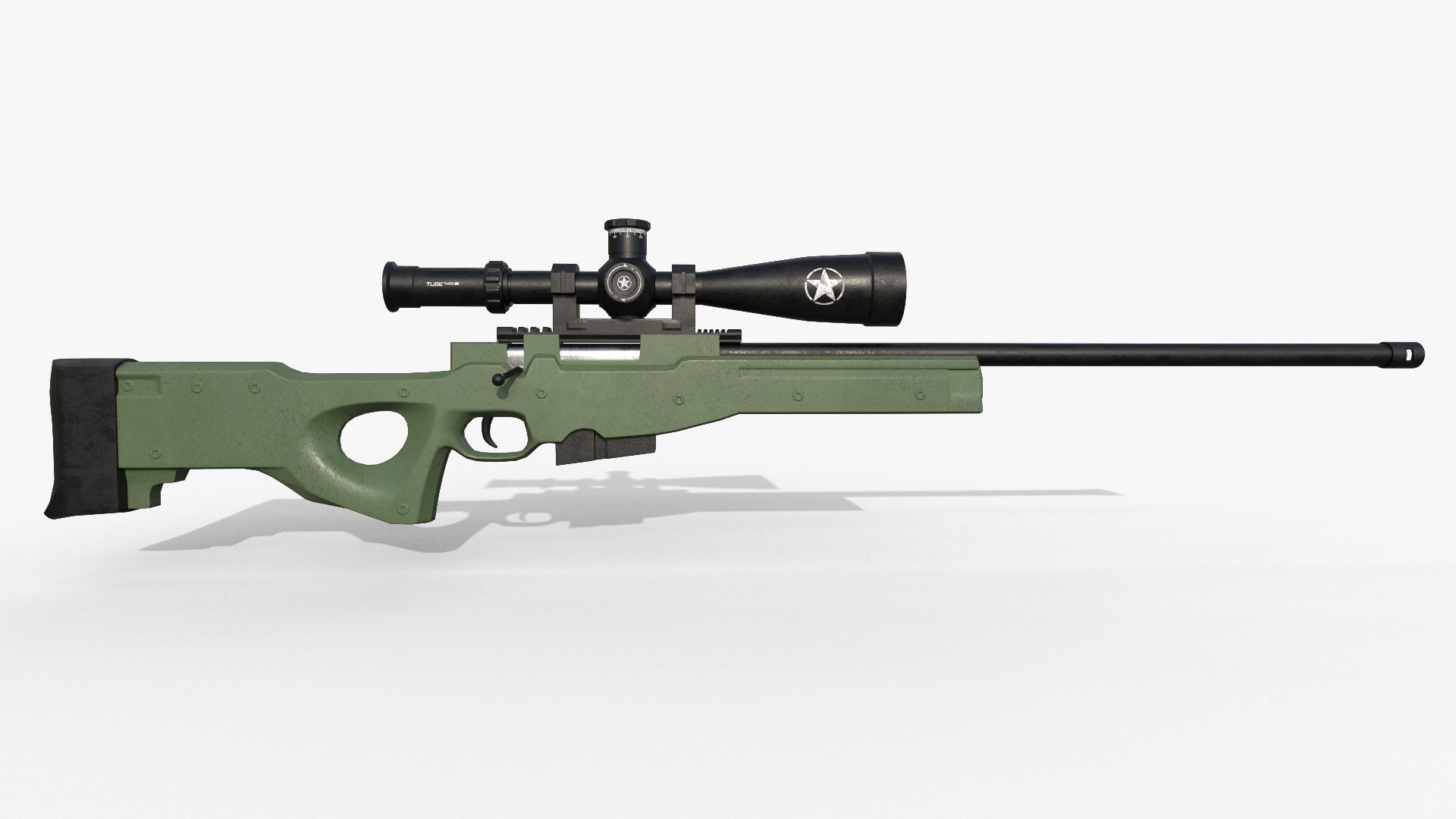 AWM Sniper Rifle 3D model | CGTrader