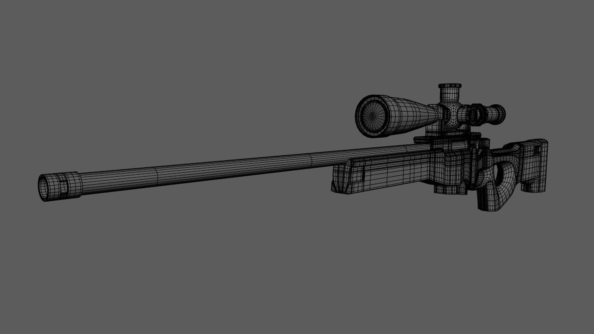 AWM Sniper Rifle 3D model | CGTrader