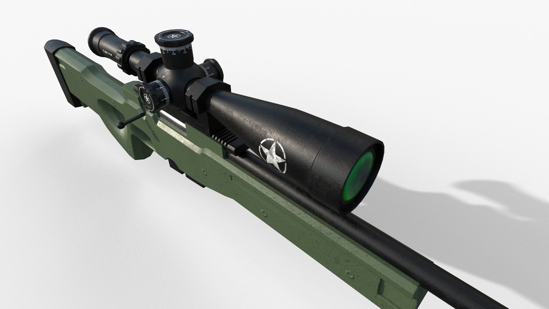 AWM Sniper Rifle 3D model | CGTrader