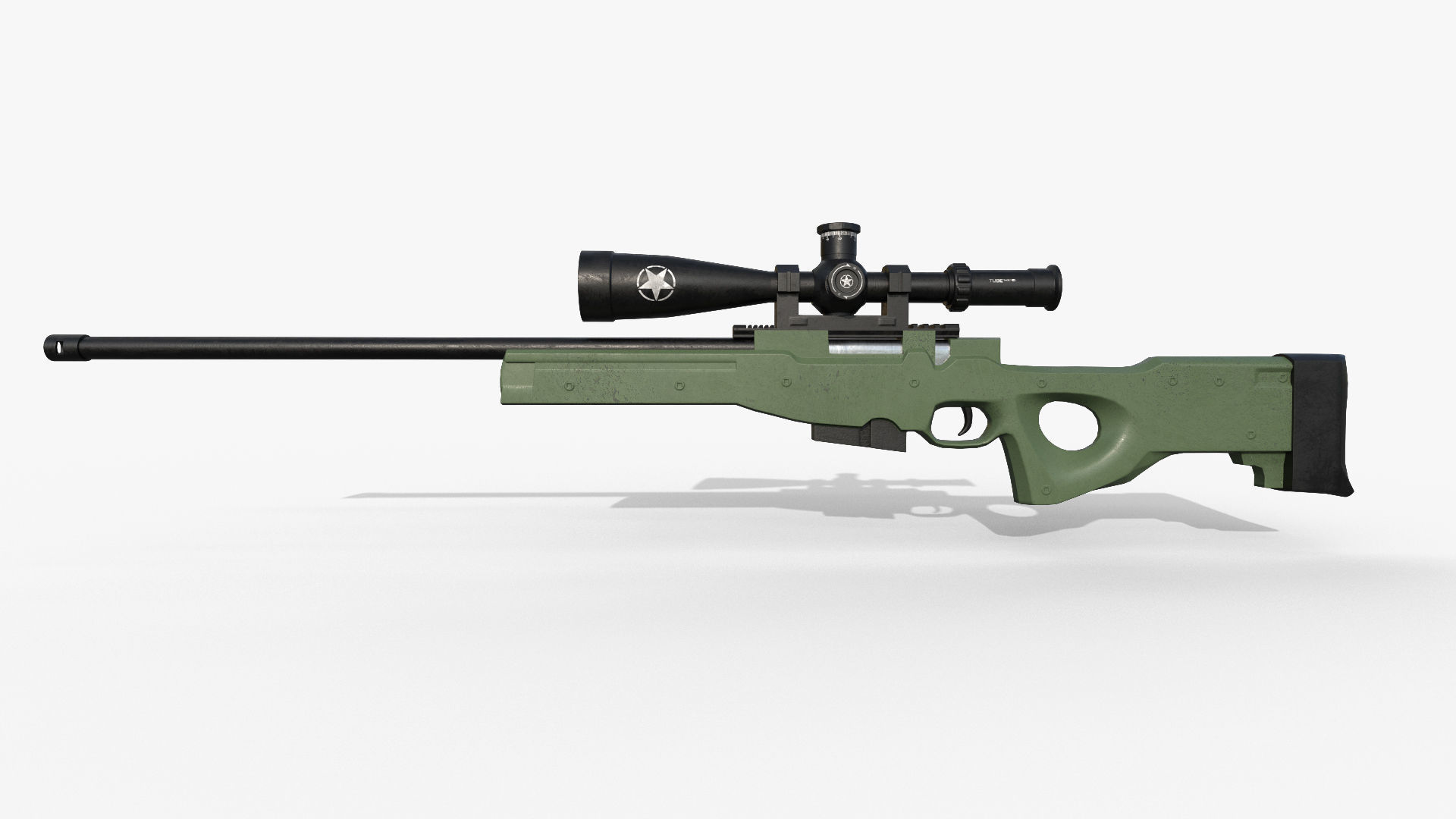 AWM Sniper Rifle 3D model | CGTrader