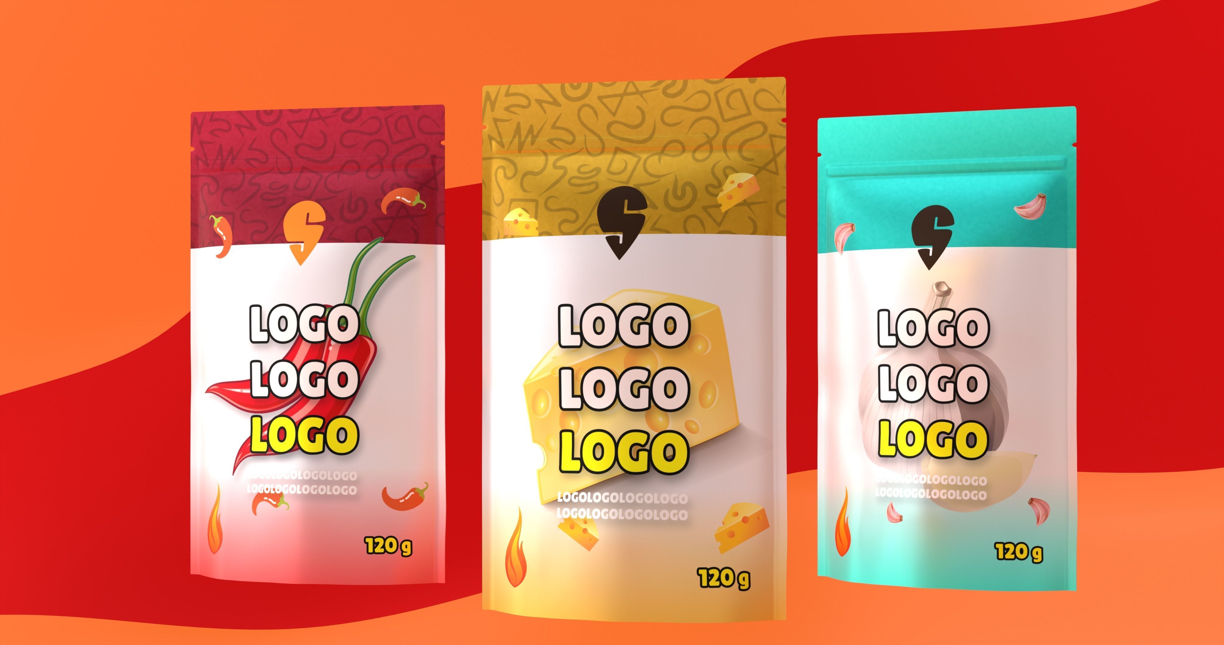 Snacks 3D model | CGTrader