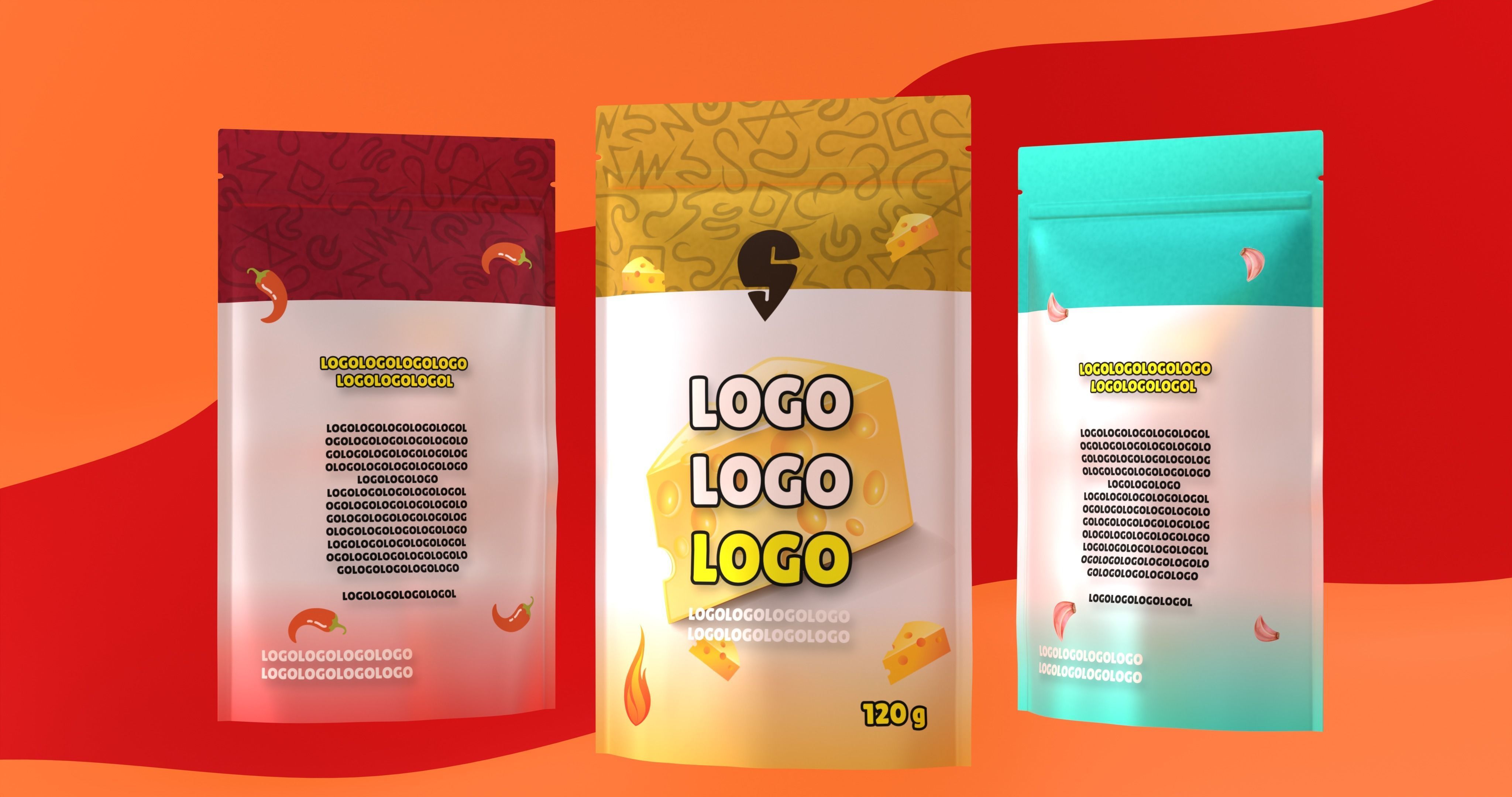 Snacks 3D model | CGTrader