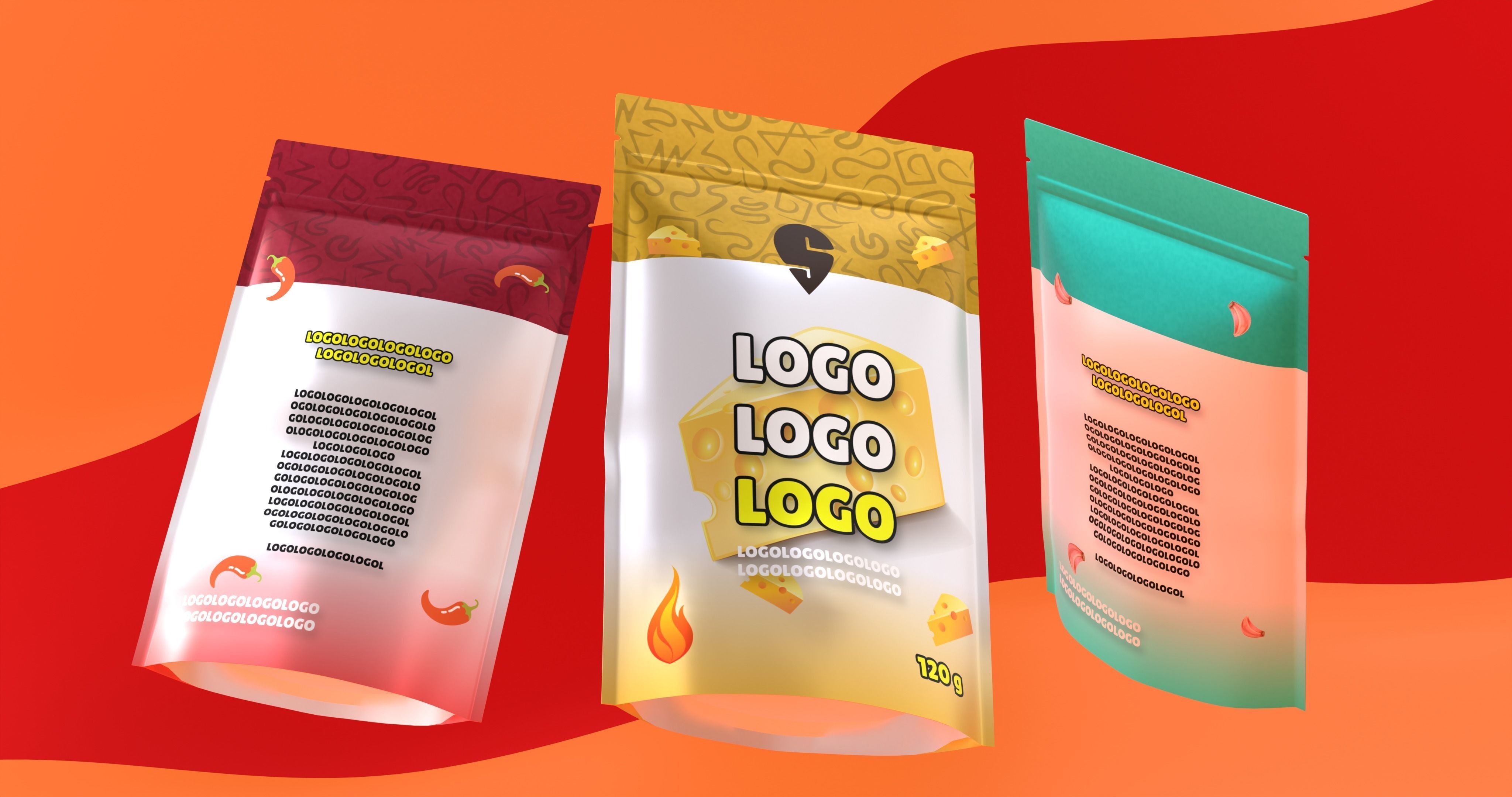 Snacks 3D model | CGTrader