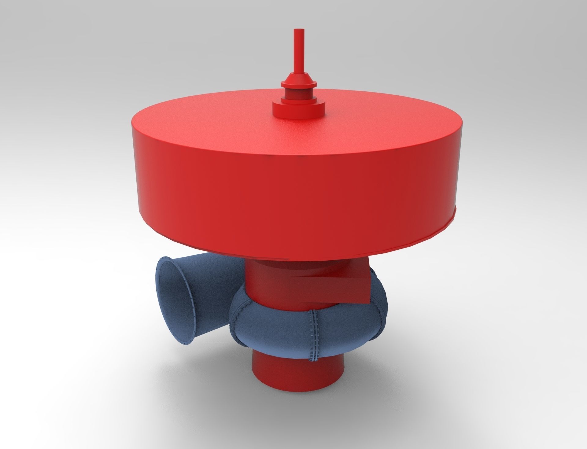Kaplan type hydro-turbine generator 3D model 3D printable | CGTrader