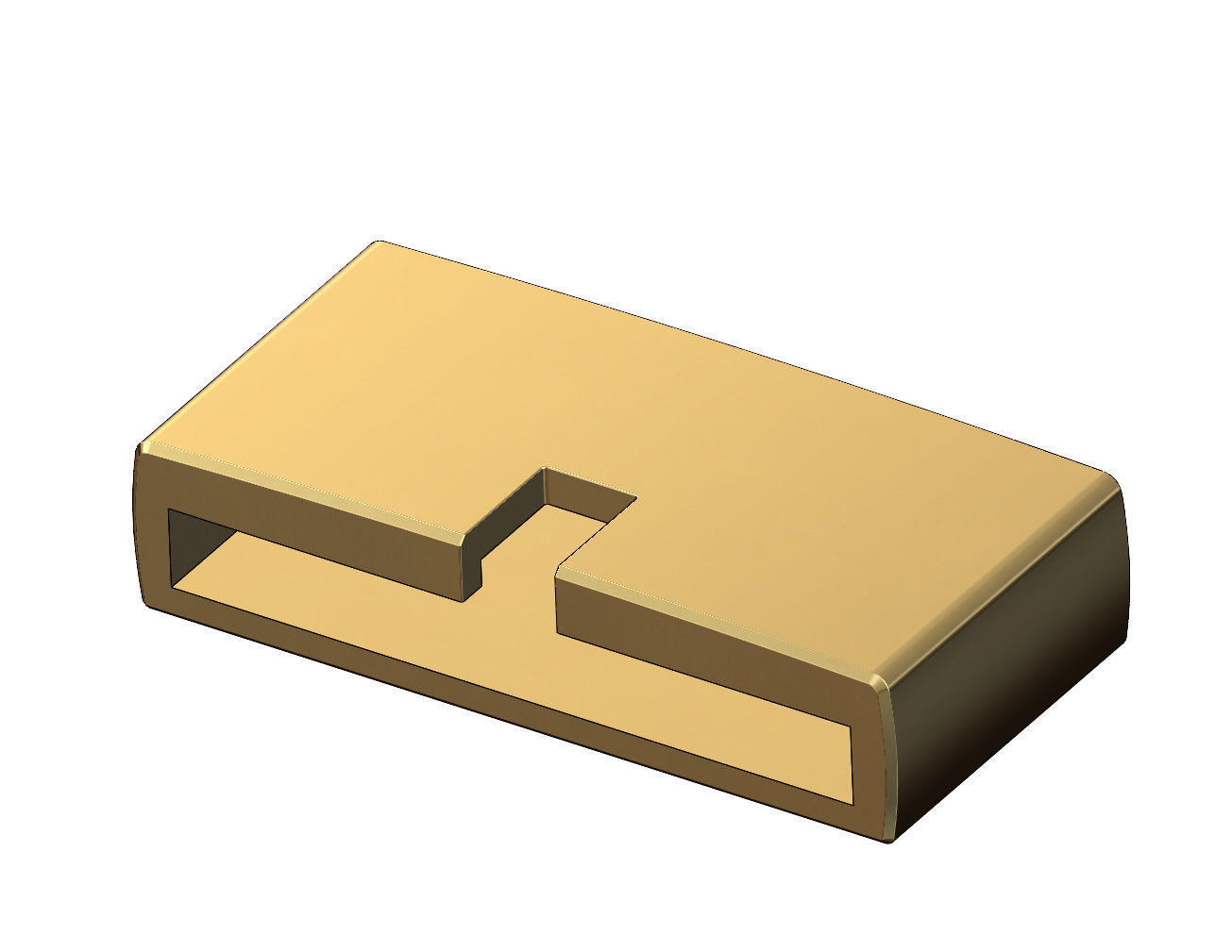 Simple 20mm wide box clasp 3D model 3D printable | CGTrader