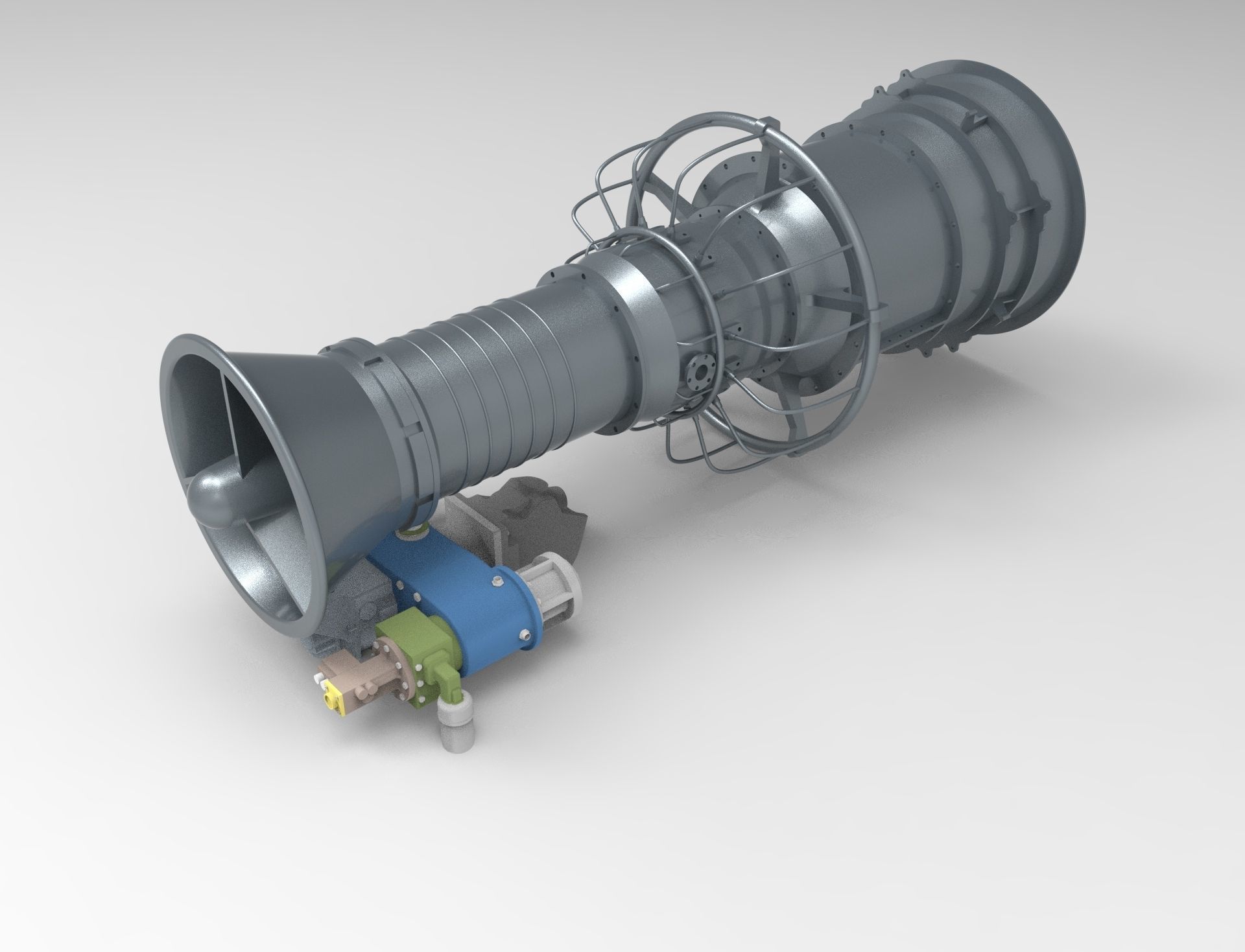 GAS Turbines LM2500 3D model 3D printable | CGTrader