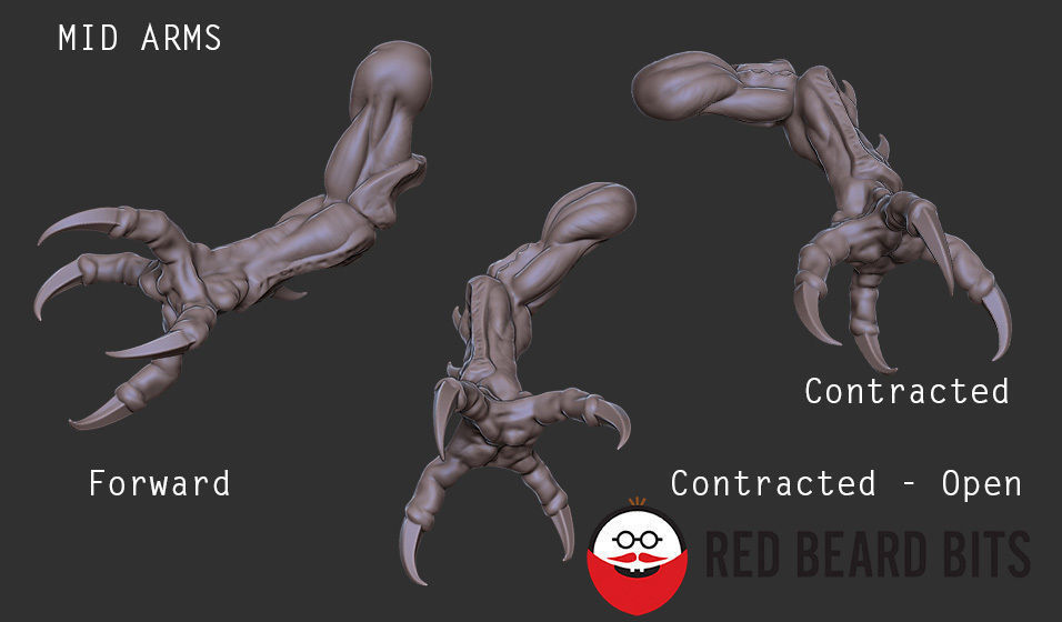 Xenoteras Ripper v2 3D model 3D printable | CGTrader