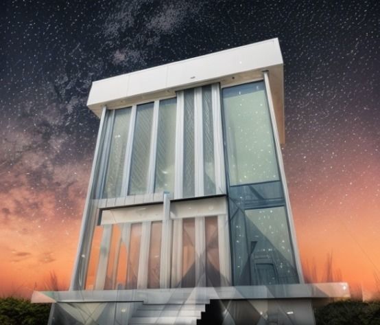 Architectural dark brown house 3D model | CGTrader