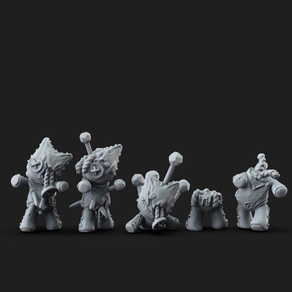 Zombie Puppets - 3D Printable TTRPG - PRESUPPORTED - 32mm Scale 3D ...