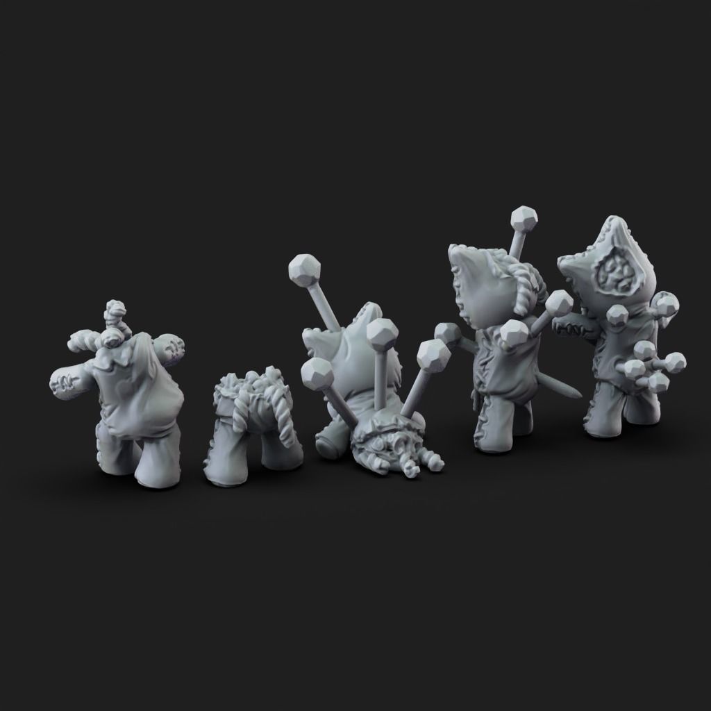 Zombie Puppets - 3D Printable TTRPG - PRESUPPORTED - 32mm Scale 3D ...