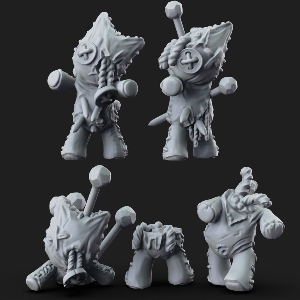 Zombie Puppets - 3D Printable TTRPG - PRESUPPORTED - 32mm Scale 3D ...