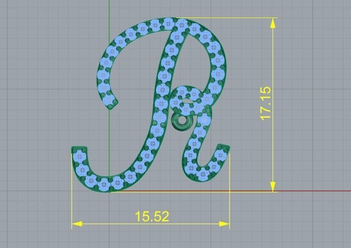 Letter R Model 4214 3D model 3D printable | CGTrader
