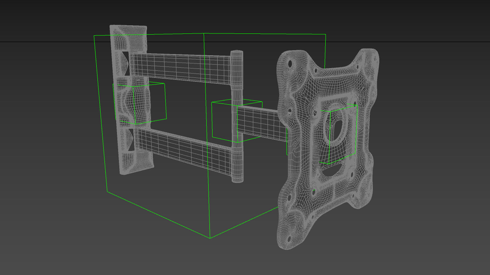 tV Monitor wall mount 3D model | CGTrader