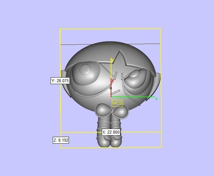 POWERPUFF GIRLS BUTTERCUP STATUE KEYCHAIN FOR 3D PRINT 3D model 3D ...