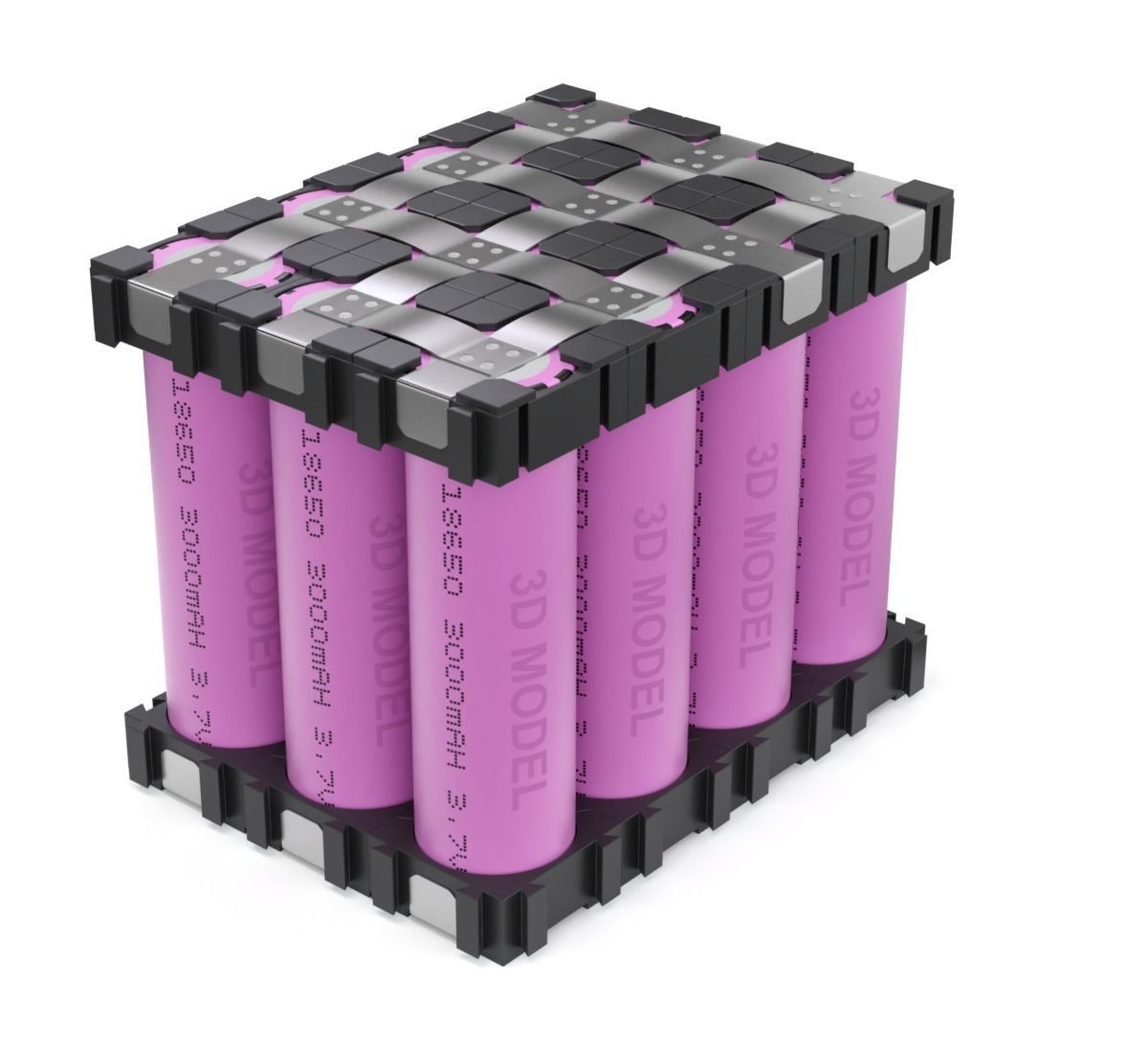 Customizable Battery Pack 3D model | CGTrader