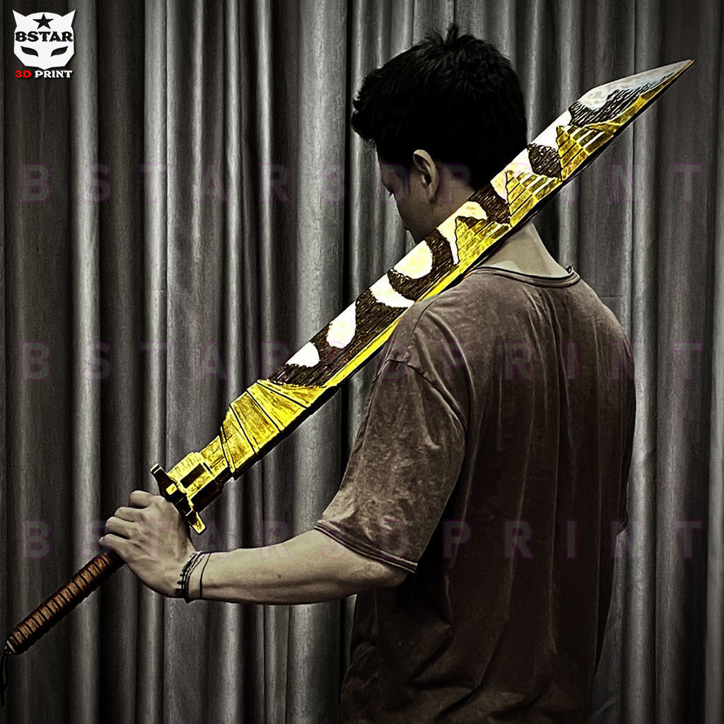Dragon Bone Sword - Maki Weapon - Jujutsu Kaisen Cosplay 3D model 3D printable | CGTrader