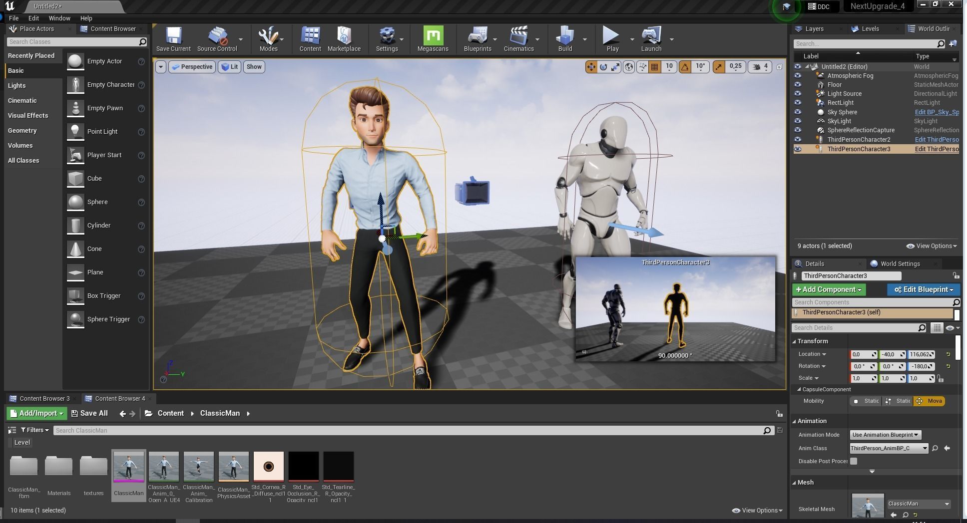 3D model Classic Cartoon Man Rigged model RealTime Male 3D toon VR / AR ...