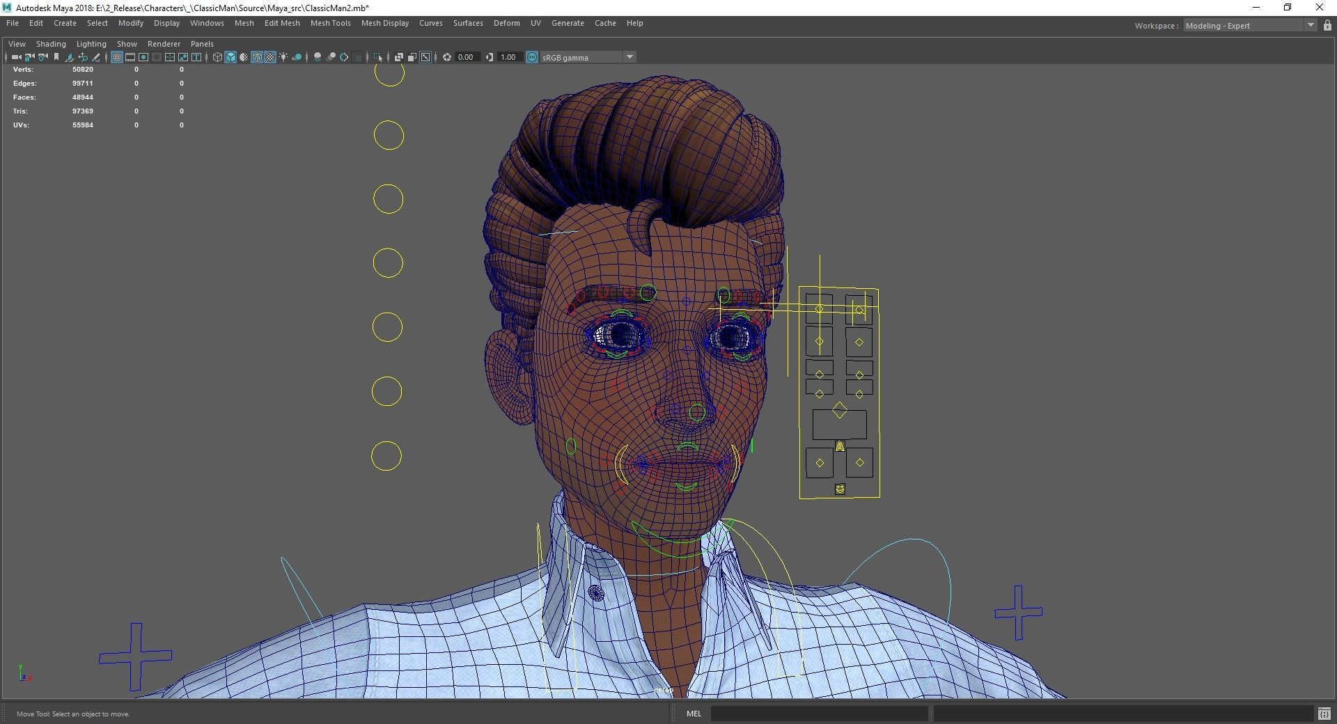3D model Classic Cartoon Man Rigged model RealTime Male 3D toon VR / AR ...