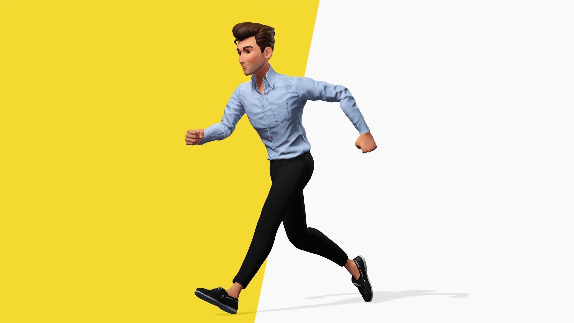 3d Model Classic Cartoon Man Rigged Model Realtime Male 3d Toon Vr Ar Low Poly Cgtrader 