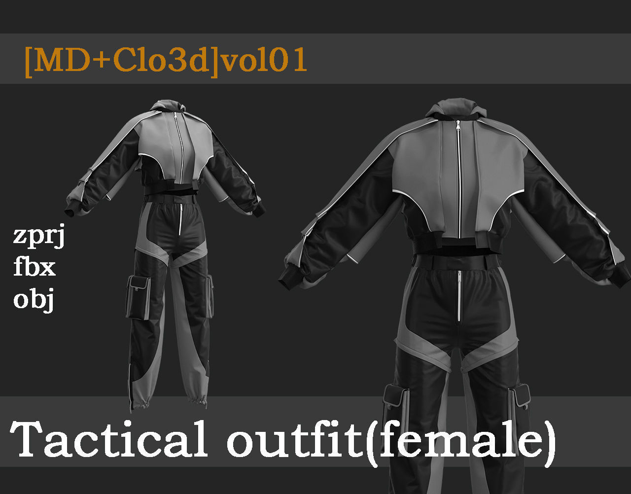 Tactical outfit vol01 3D model | CGTrader