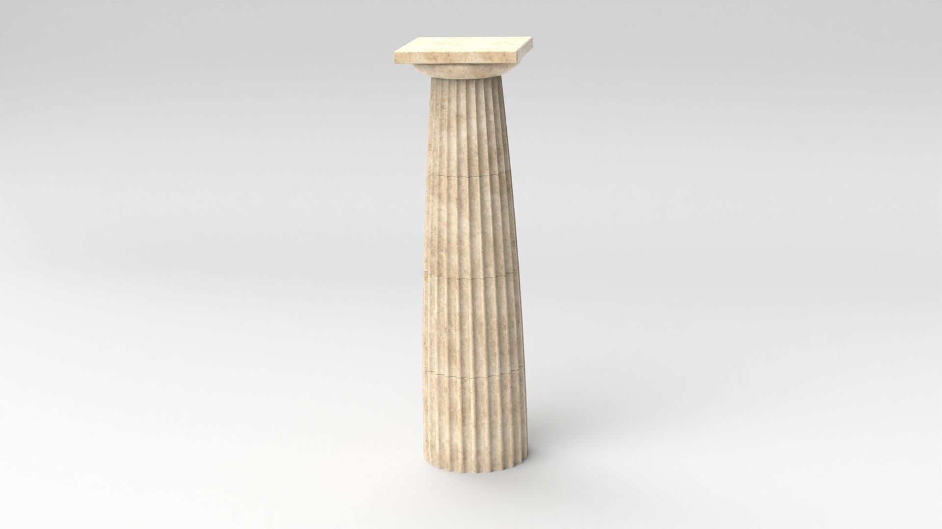 3D model Doric style column VR / AR / low-poly | CGTrader