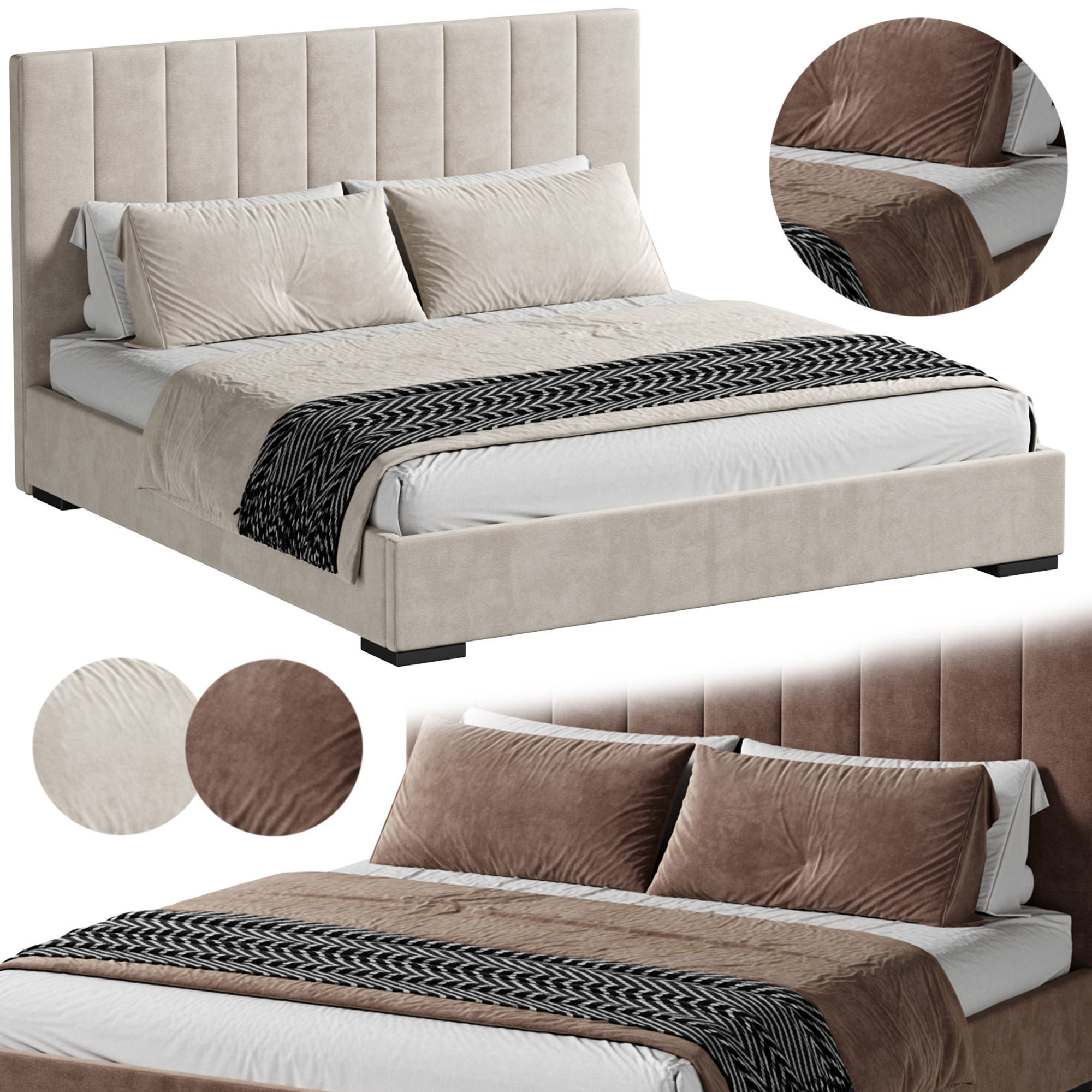 Bed Modena Vertical by Idealbeds 3D model | CGTrader