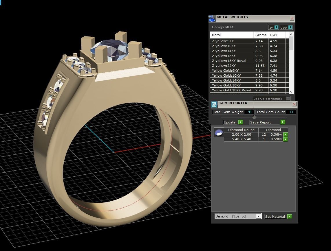 Ring Men D20 3D model 3D printable | CGTrader