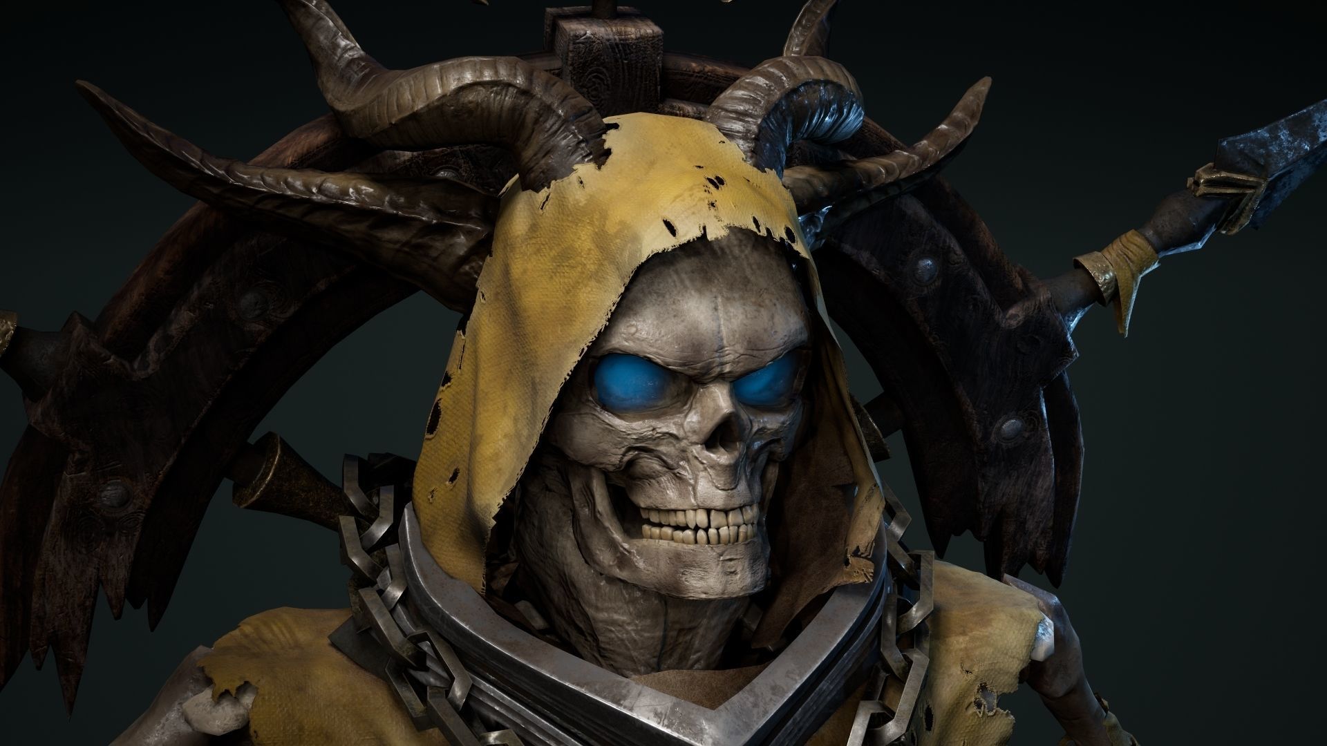 3D model Skeleton Boss VR / AR / low-poly | CGTrader