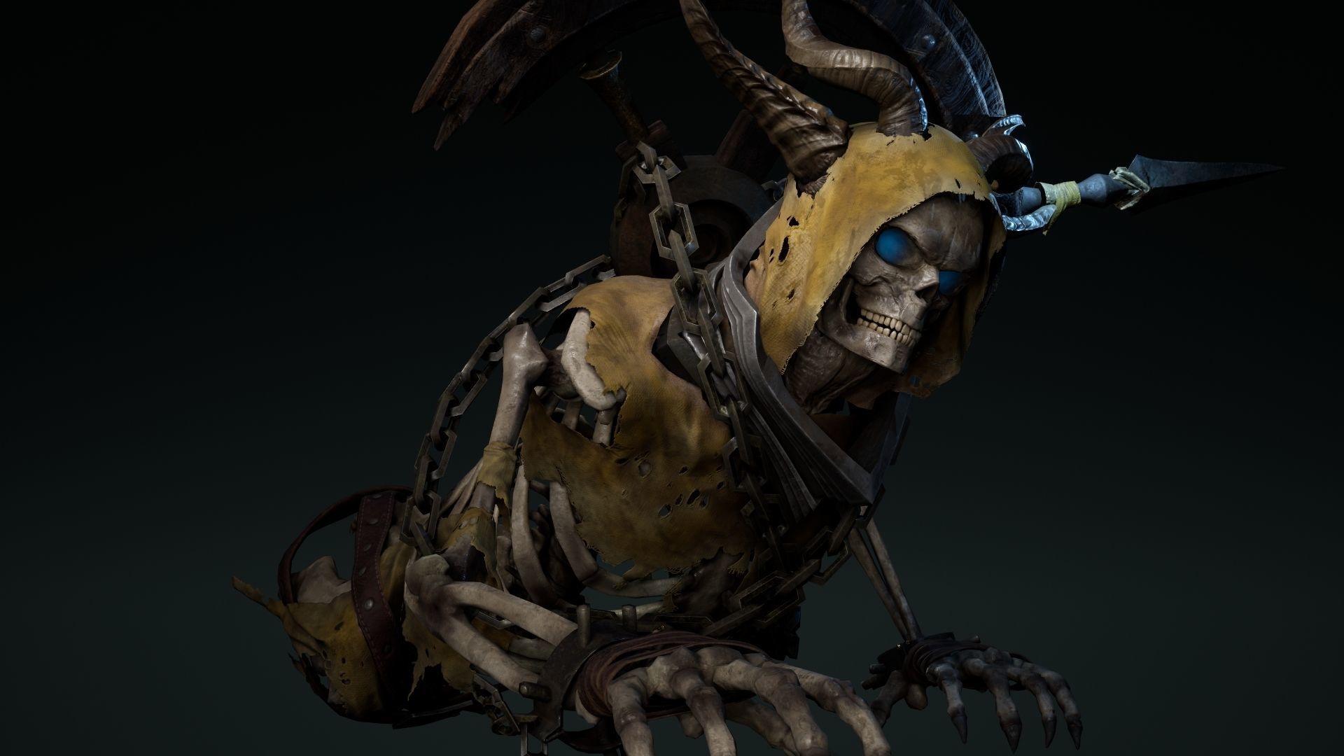 3D model Skeleton Boss VR / AR / low-poly | CGTrader