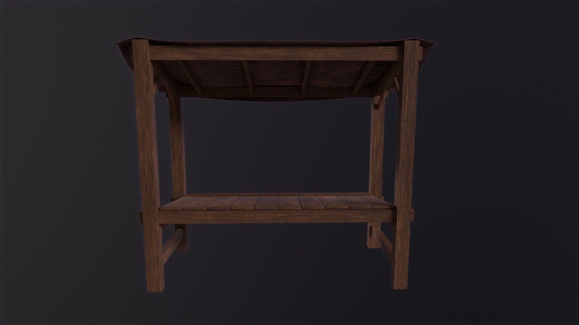 3D model Merchant Stall 3D Model VR / AR / low-poly | CGTrader