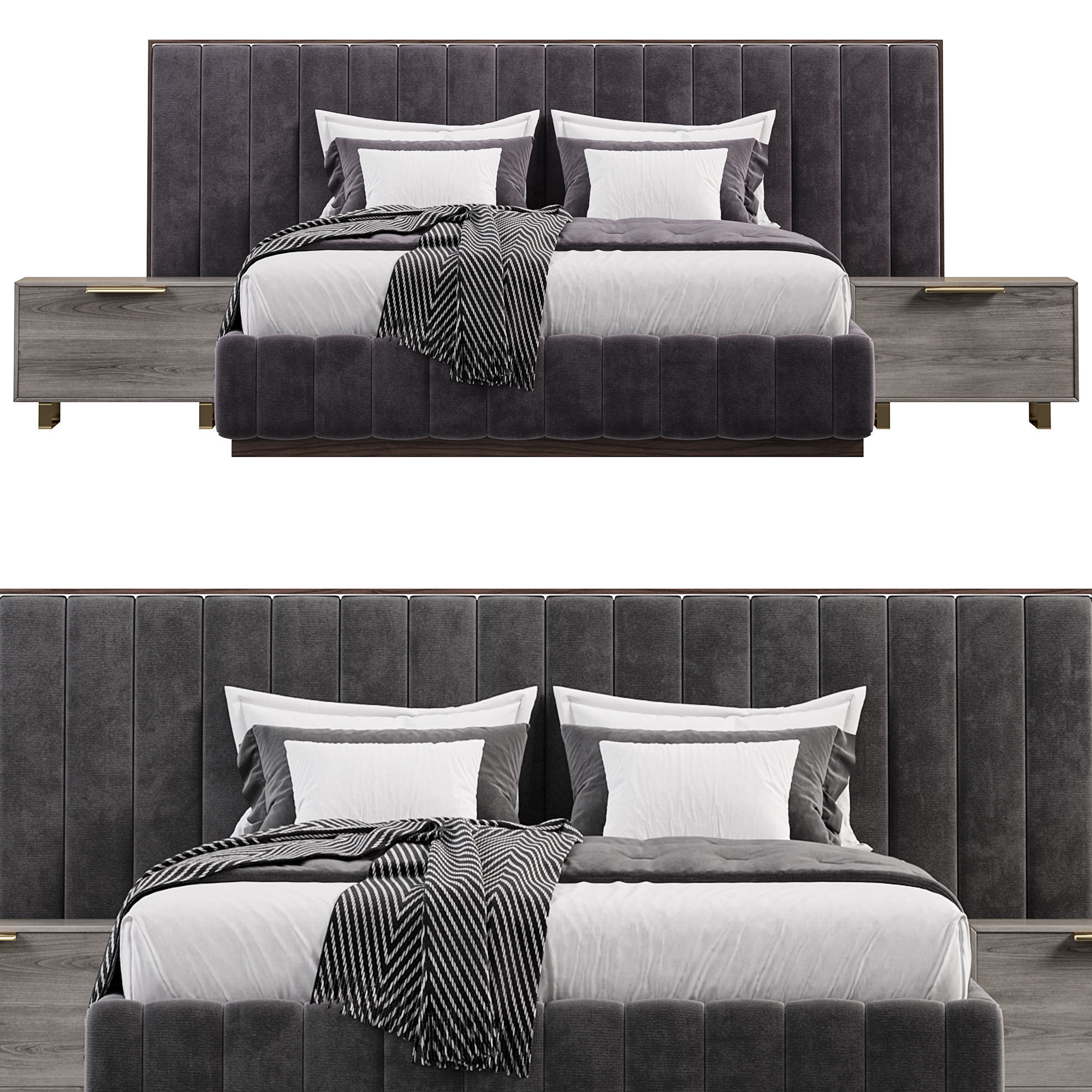 VOGUE KINGSIZE BED BY ATMACHA COLLECTION 3D model | CGTrader