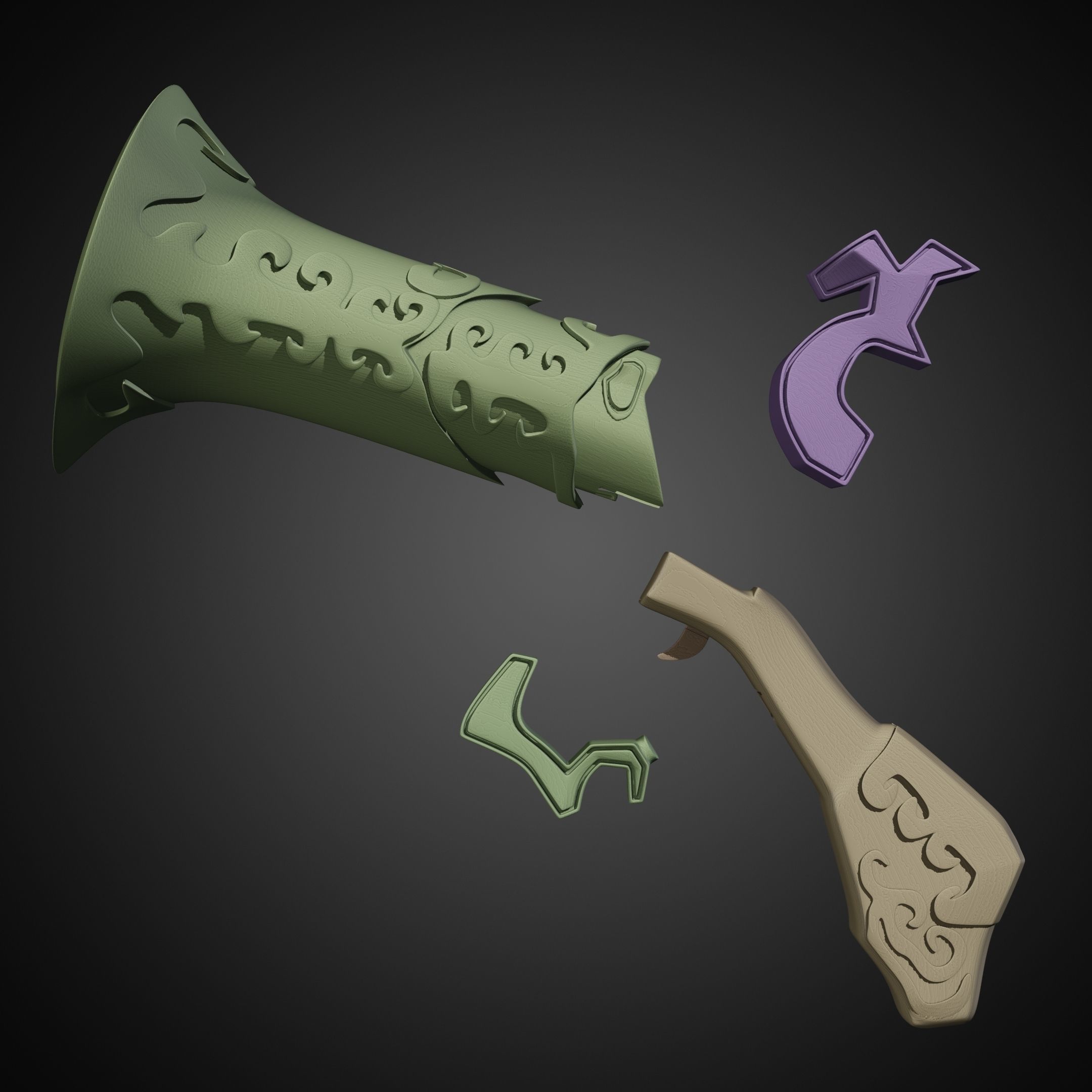 League of Legends Miss Fortune Gun for Cosplay 3D model 3D printable ...