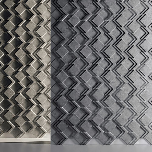 Mrf-Concrete-3dPanel-Tile01 3D model | CGTrader