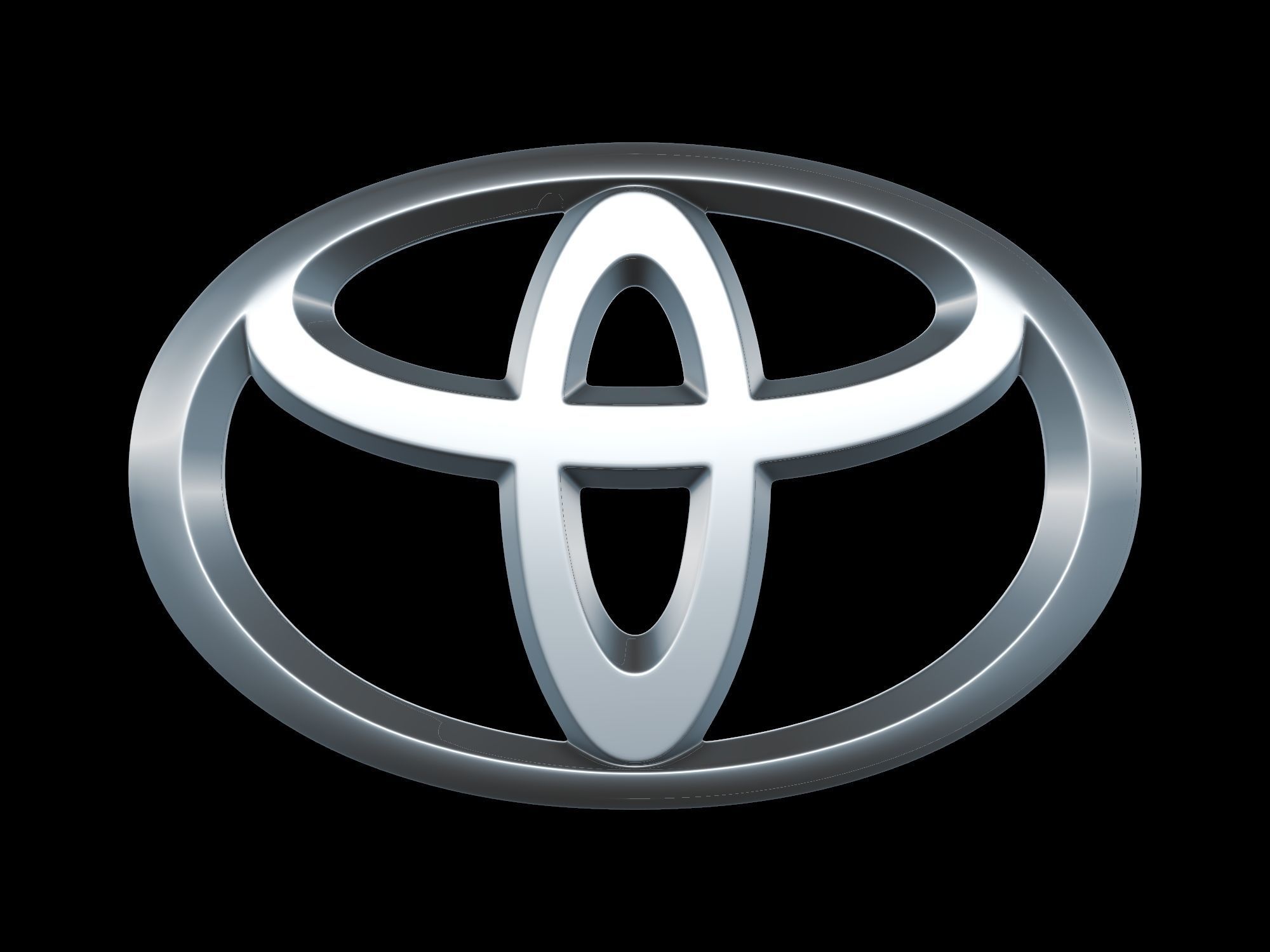 Toyota - Car Logo Emblem Modern free VR / AR / low-poly 3D model | CGTrader
