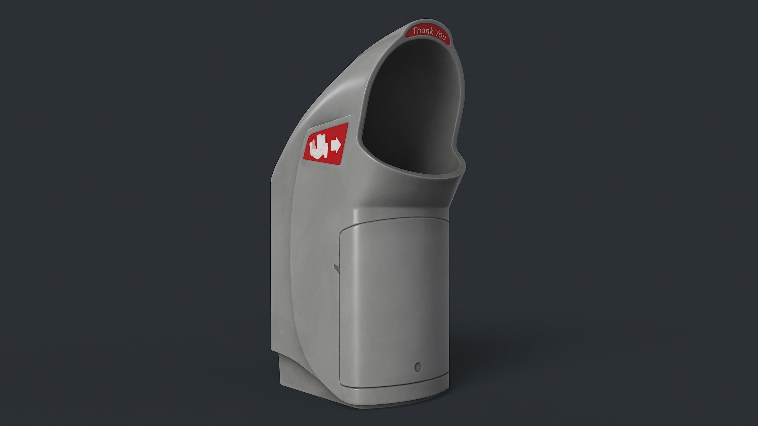 3D model Street Trash Can 31 PBR Game Ready VR / AR / low-poly | CGTrader