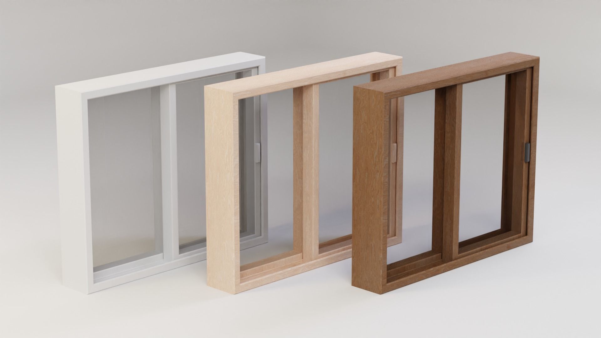 3D model Sliding Glass Window VR / AR / low-poly | CGTrader