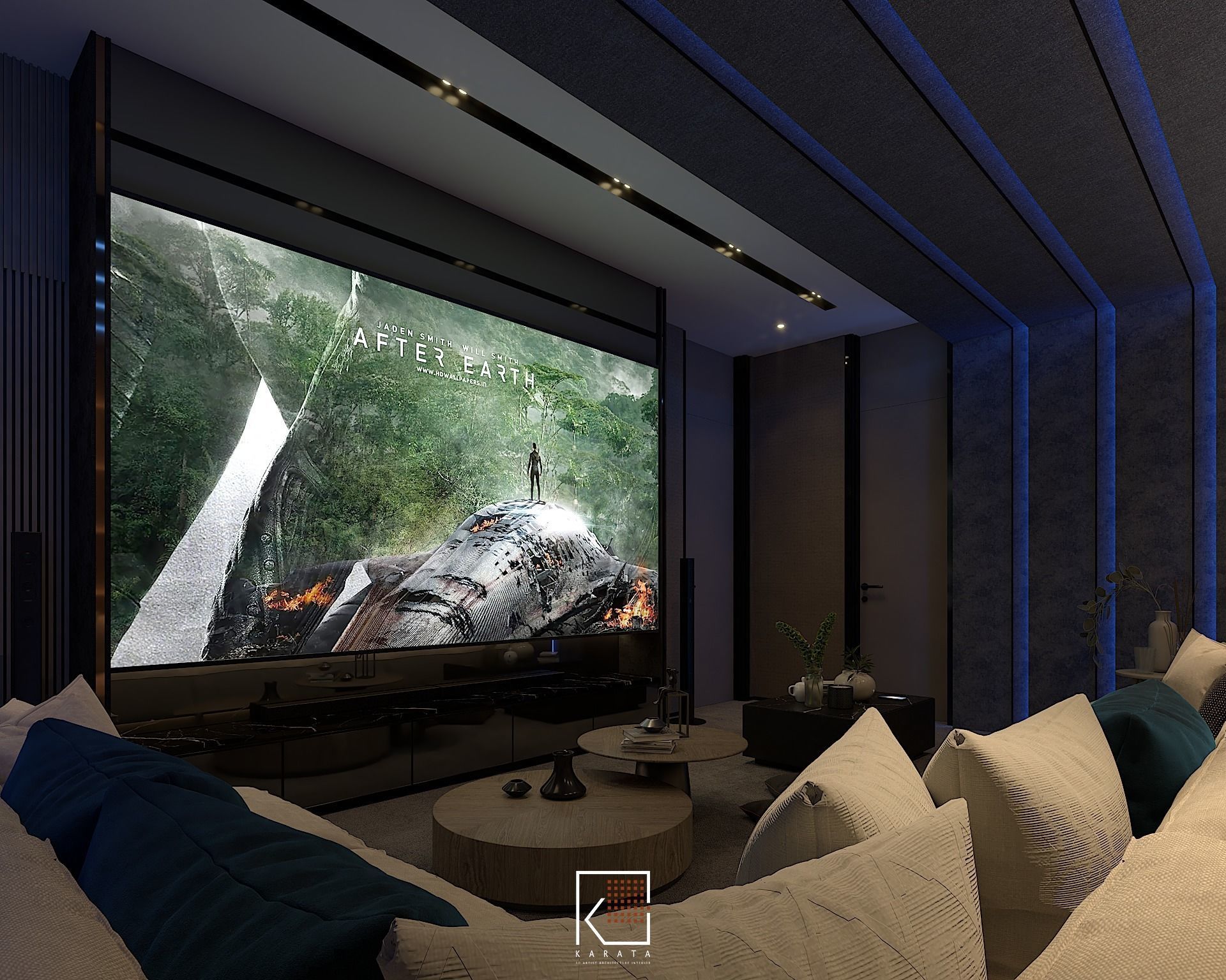 3D model Design Interior Entertaiment Room Kiyomi VR / AR / low-poly ...