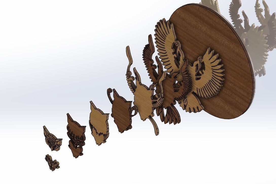 Owl Laser cutting model 3D model 3D printable | CGTrader