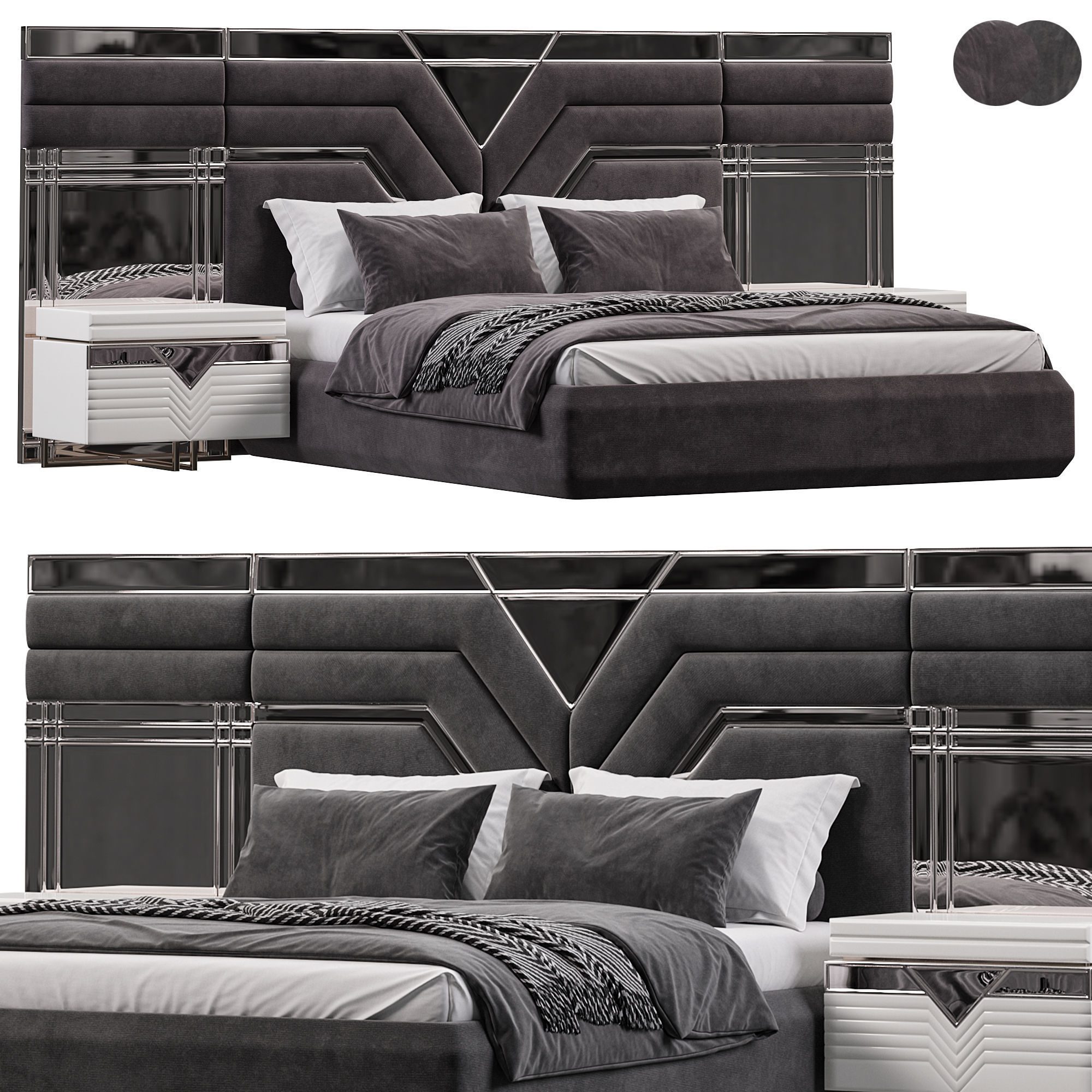 Calvin Bed By Akyuz Mobilya Collection 3D model | CGTrader