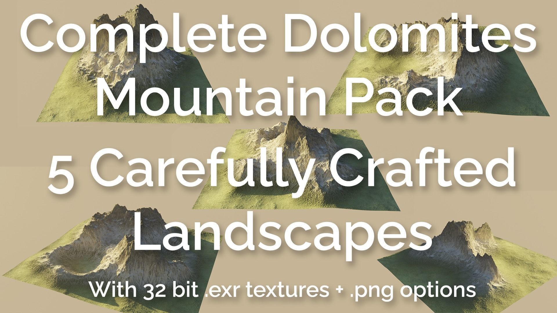 Complete Dolomites Mountain Pack 3D model | CGTrader