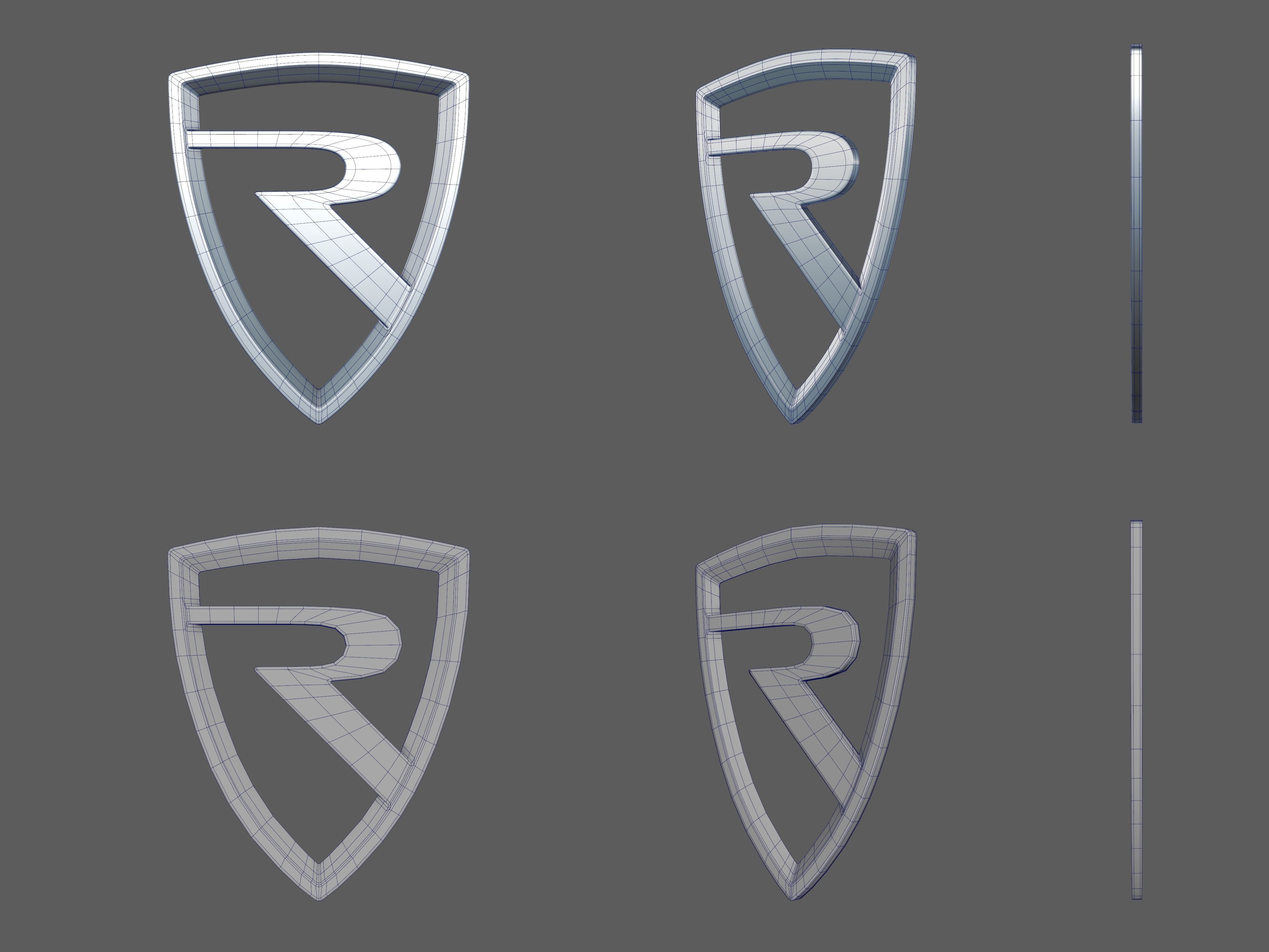Rimac - Car Logo Emblem Modern free VR / AR / low-poly 3D model | CGTrader