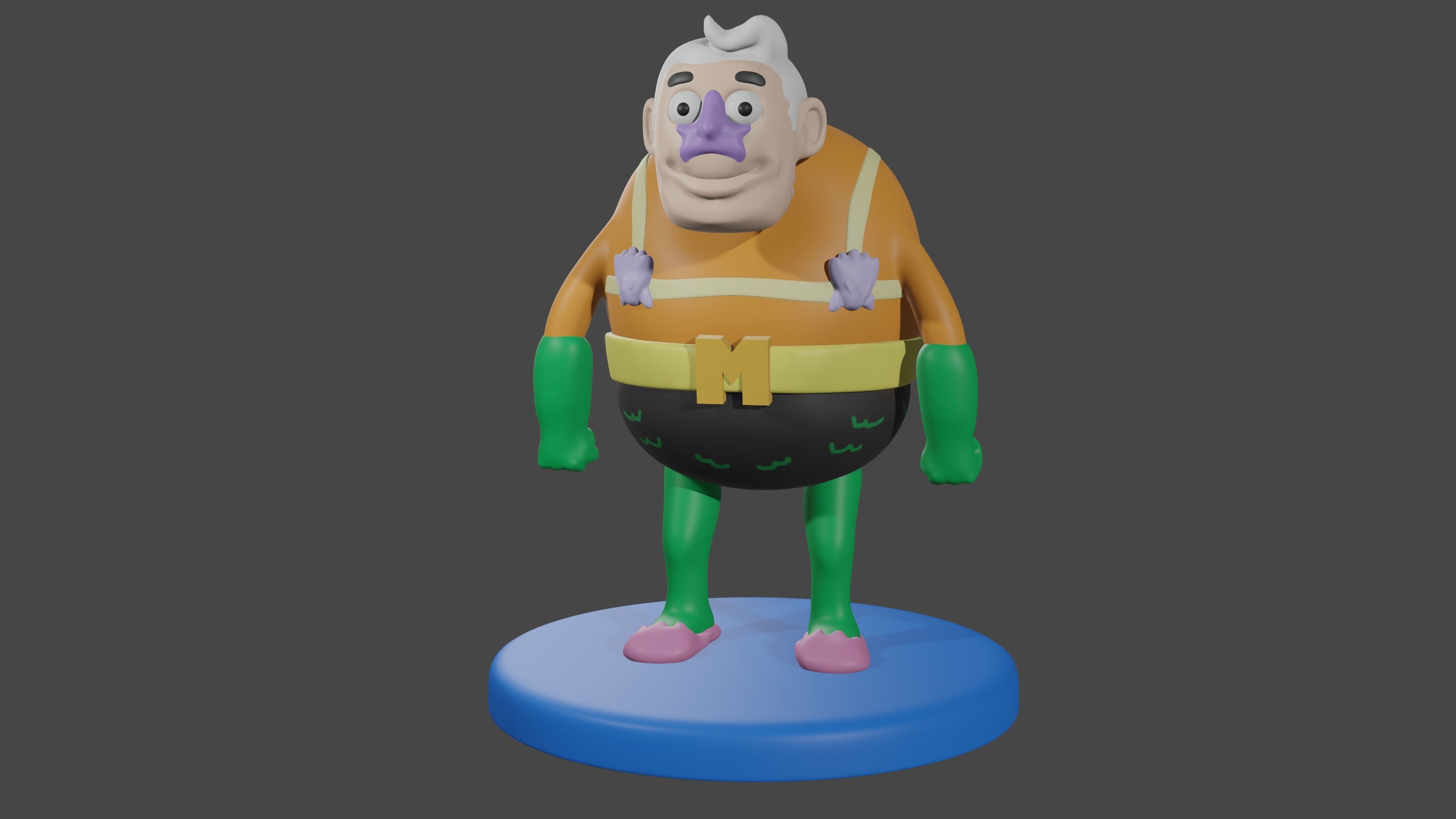 Mermaid Man 3D Print - Spongebob Squarepants 3D model 3D printable ...
