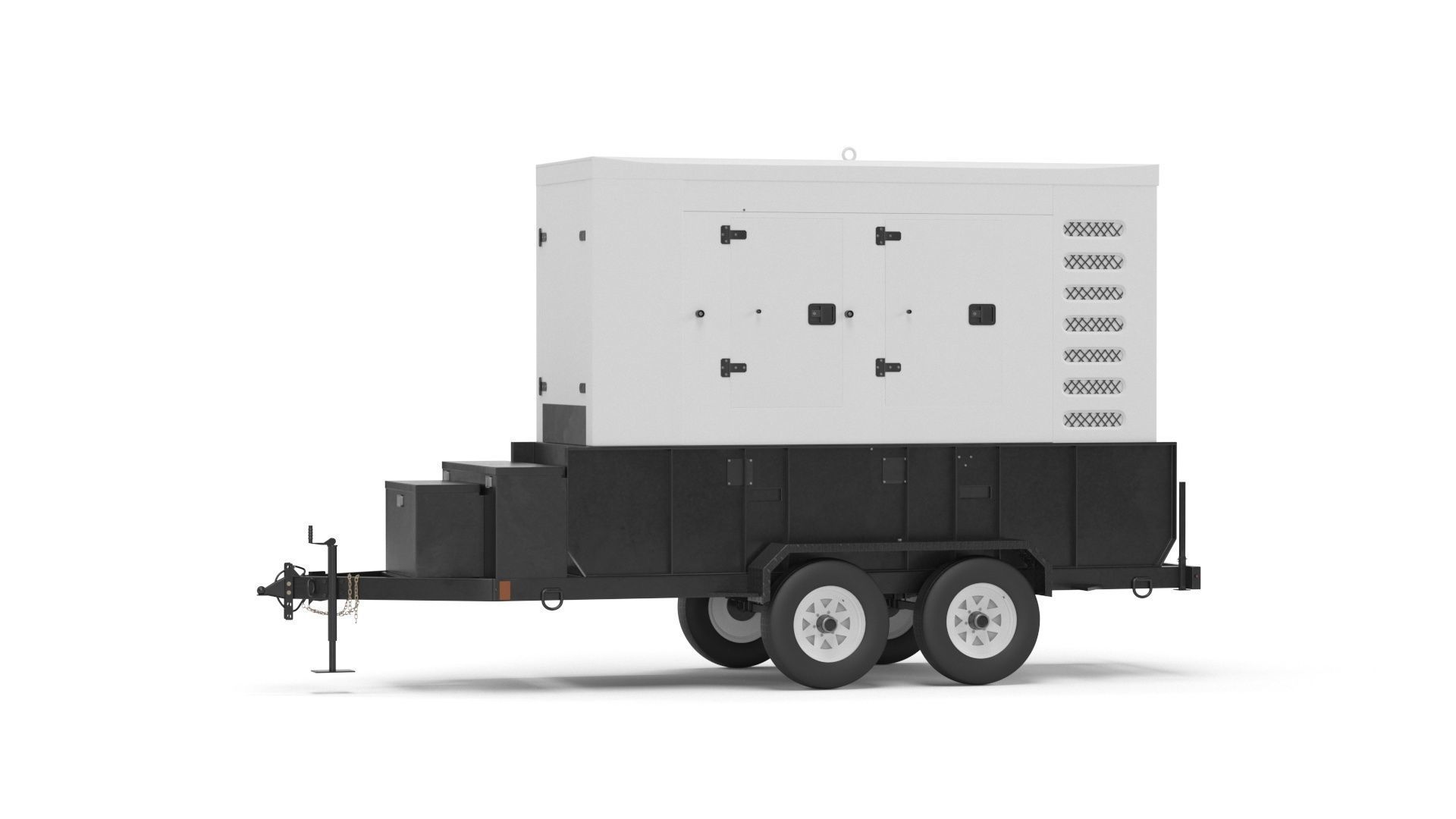Kohler Big Industrial Mobile Diesel Generators Double 3D model | CGTrader