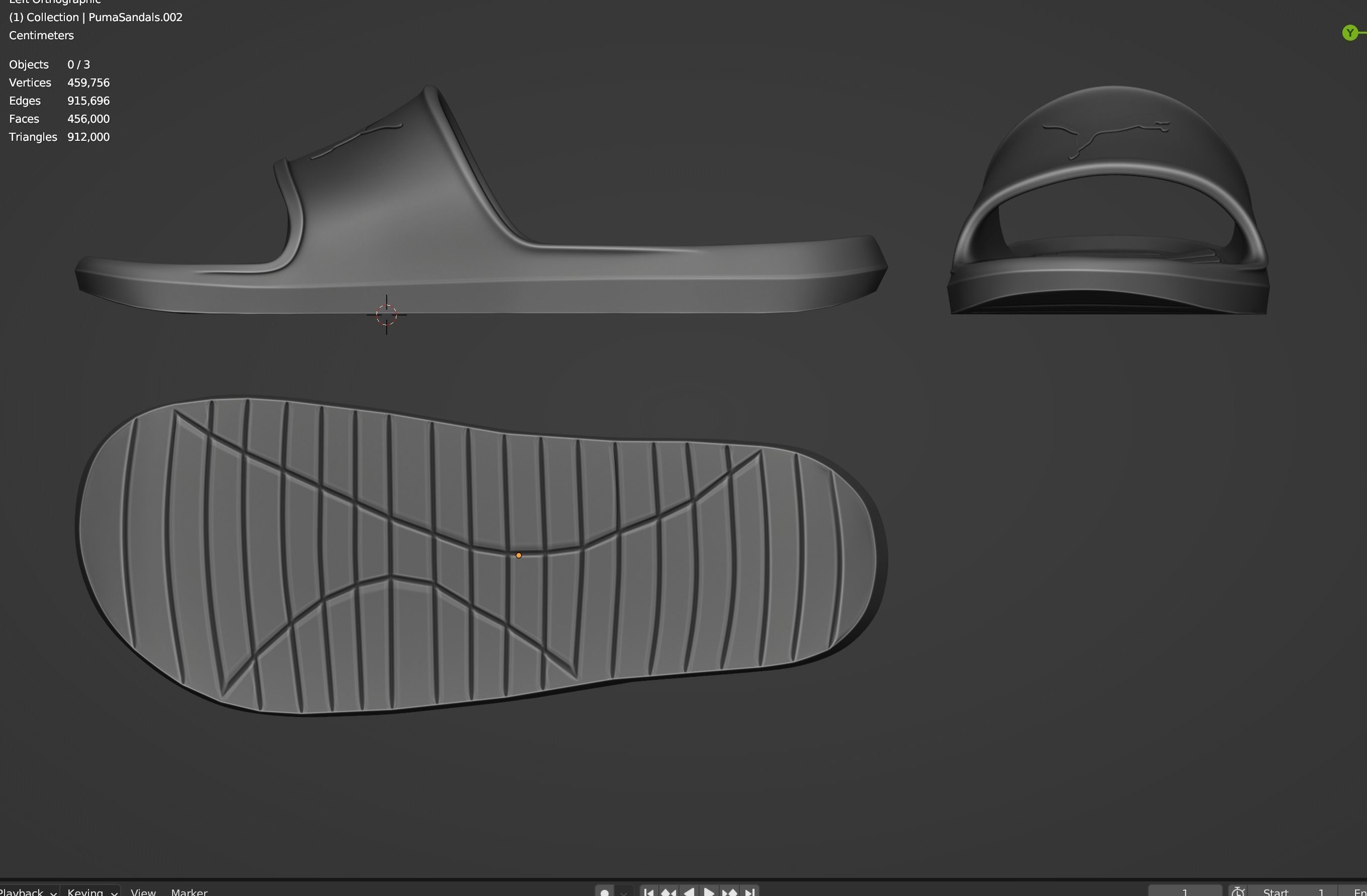 Sandals free 3D model | CGTrader